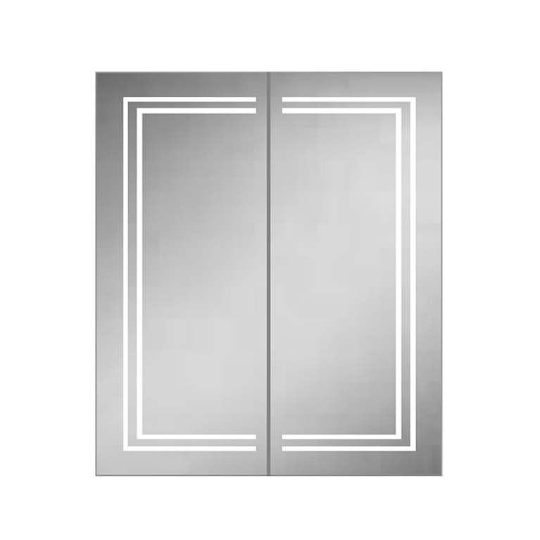 HIB Edge 60 LED Aluminium Cabinet | Sanctuary Bathrooms