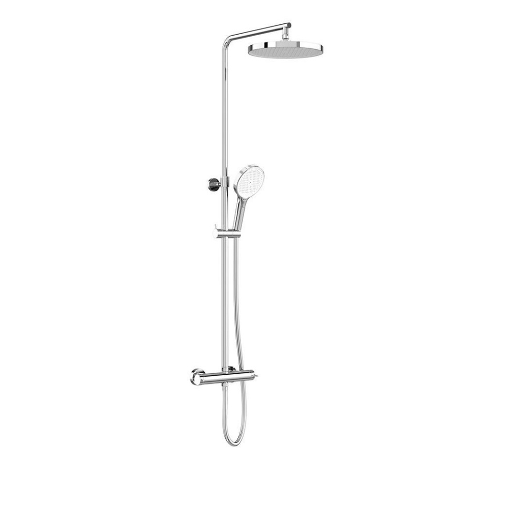 Vado Safari Lever Chrome Exposed Thermostatic Shower Column
