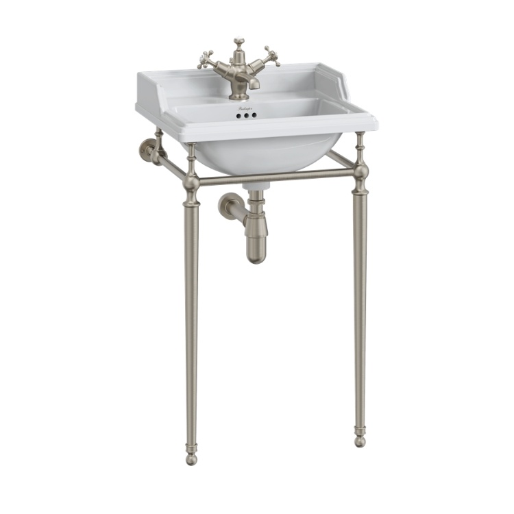 Burlington Classic 510 Basin & Nickel Washstand | Sanctuary Bathrooms