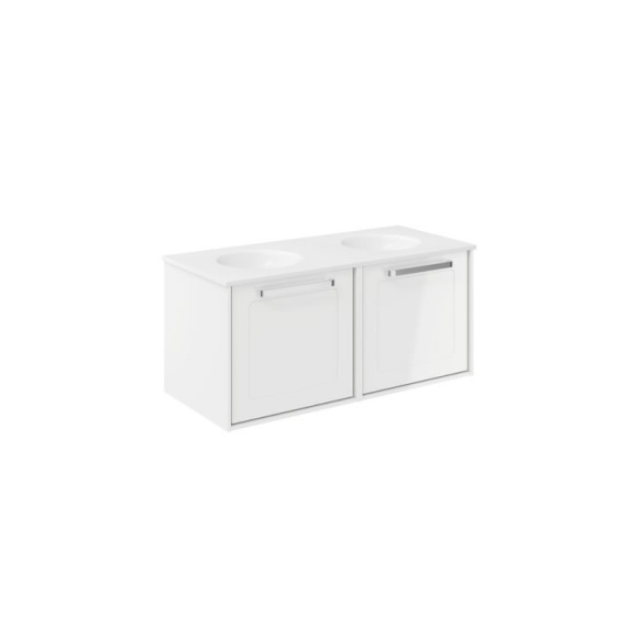 Infinity 1000 White Gloss Wall Vanity Unit & Basin | Sanctuary Bathrooms