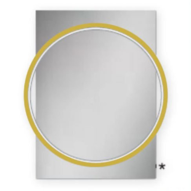 HIB Solas Brushed Brass Round LED Mirror | Sanctuary Bathrooms