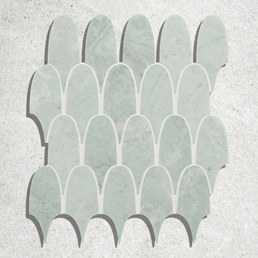 Ca' Pietra East Java Plume Hummingbird Mosaic Tiles