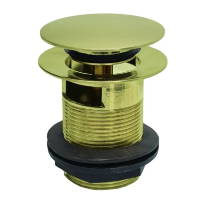 BC Sanitan Brushed Gold Slotted Push Down Bath Waste