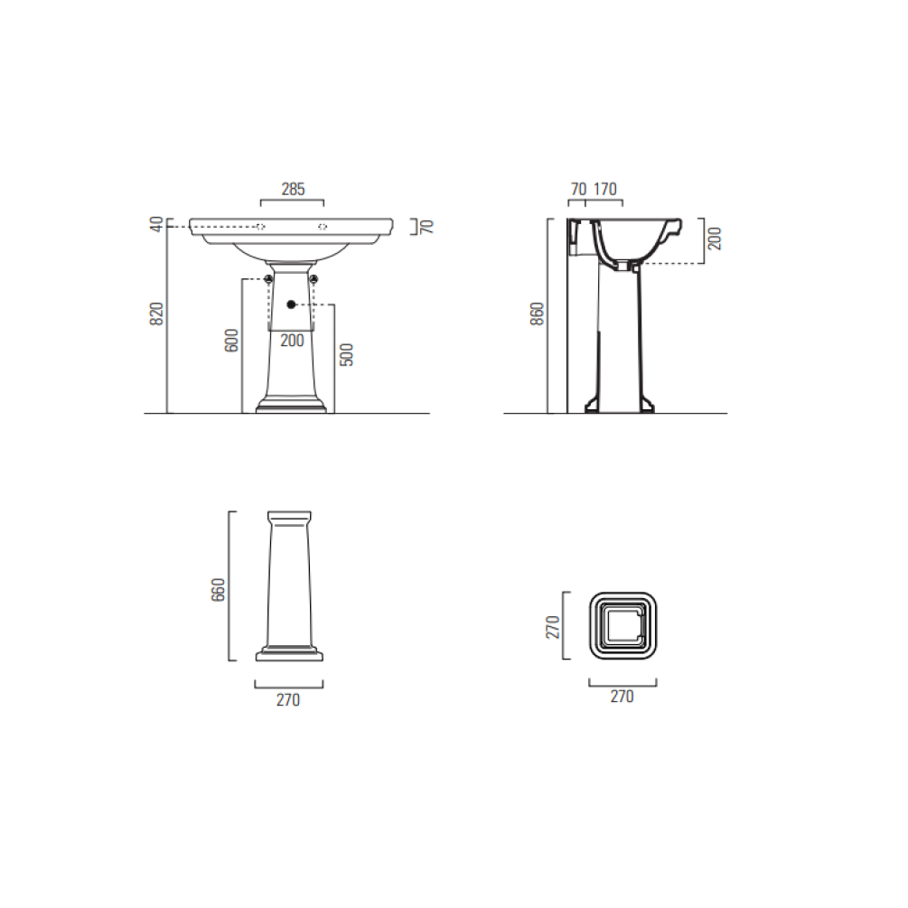 GSI Classic 90 Wash Basin | Sanctuary Bathrooms