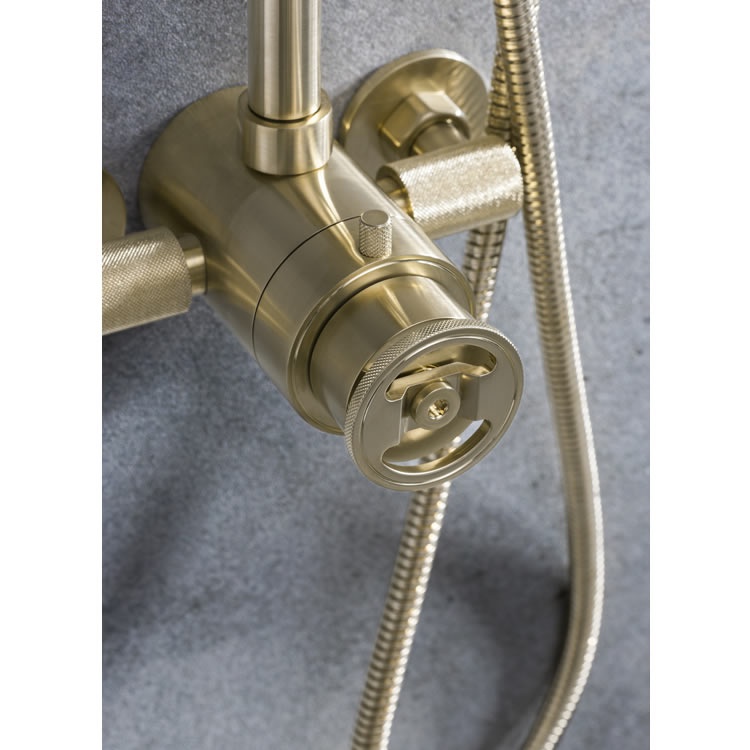Crosswater Union Brushed Brass Multifunction Shower Valve Kit ...