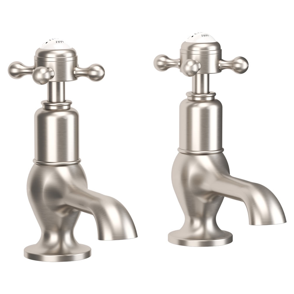 Crosswater Belgravia Nickel Cloakroom Pillar Taps | Sanctuary