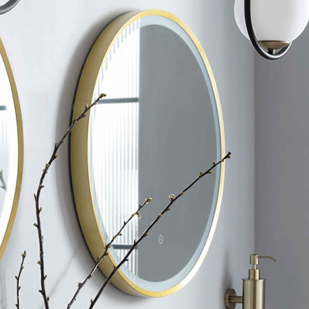 JTP Vos Brass LED Bathroom Mirror | Sanctuary Bathrooms