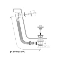 JTP Polished Gold Click Clack Bath Waste | Sanctuary