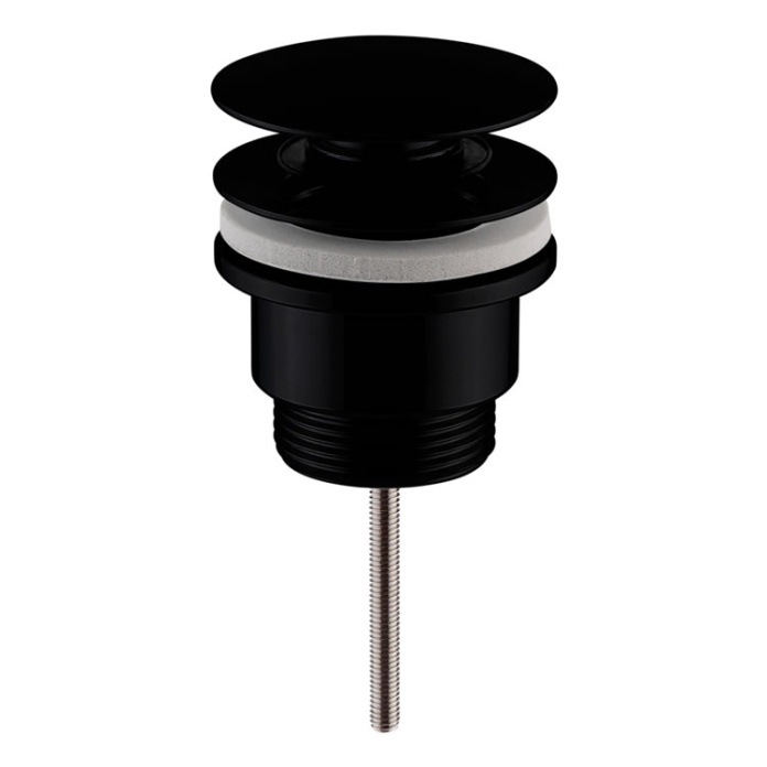 Apex Matt Black Click-Clack Basin Waste | Sanctuary Bathrooms