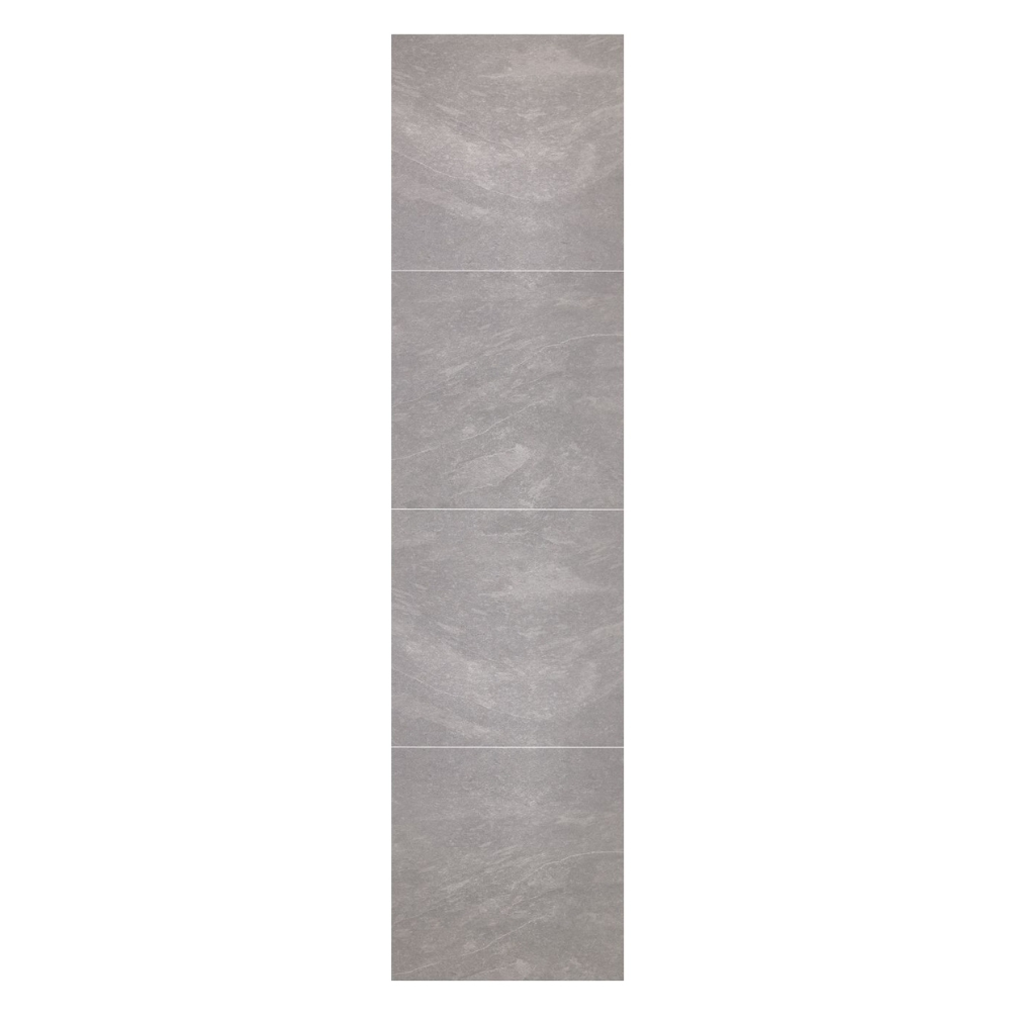 Showerwall Natural Slate 600mm Square Tile Effect Wall Panel
