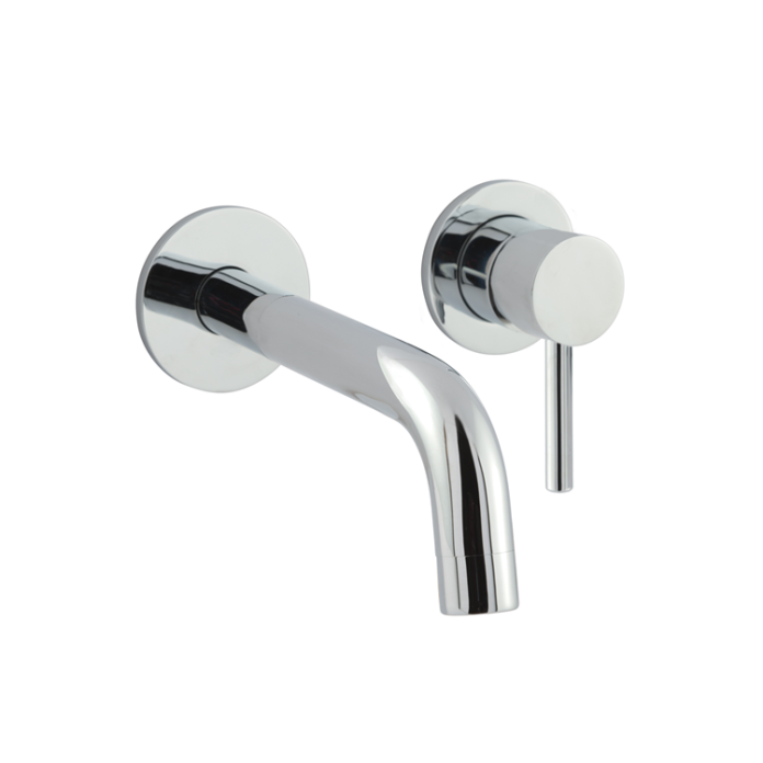 JTP Florence Chrome Wall Mounted 2TH Basin Mixer | Sanctuary Bathrooms