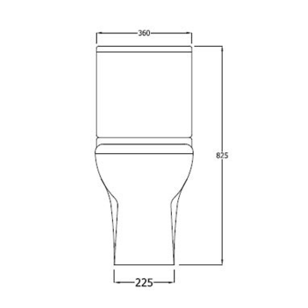 RAK Compact Deluxe Rimless Close Coupled Toilet | Sanctuary Bathrooms