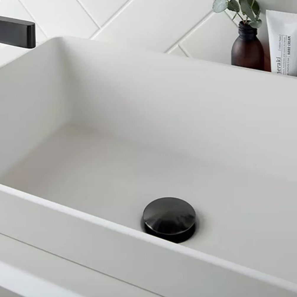 Vado Individual Black Universal Basin Waste | Sanctuary Bathrooms