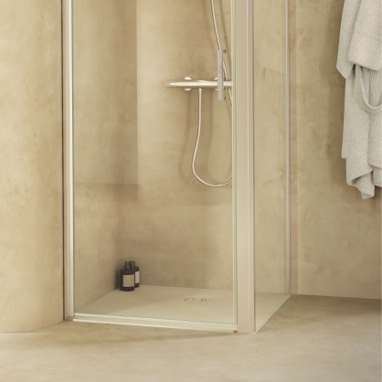 Roca Terran-N Stonex 800mm Beige Square Shower Tray