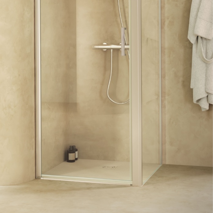 Roca Terran-N Stonex 800mm Beige Square Shower Tray