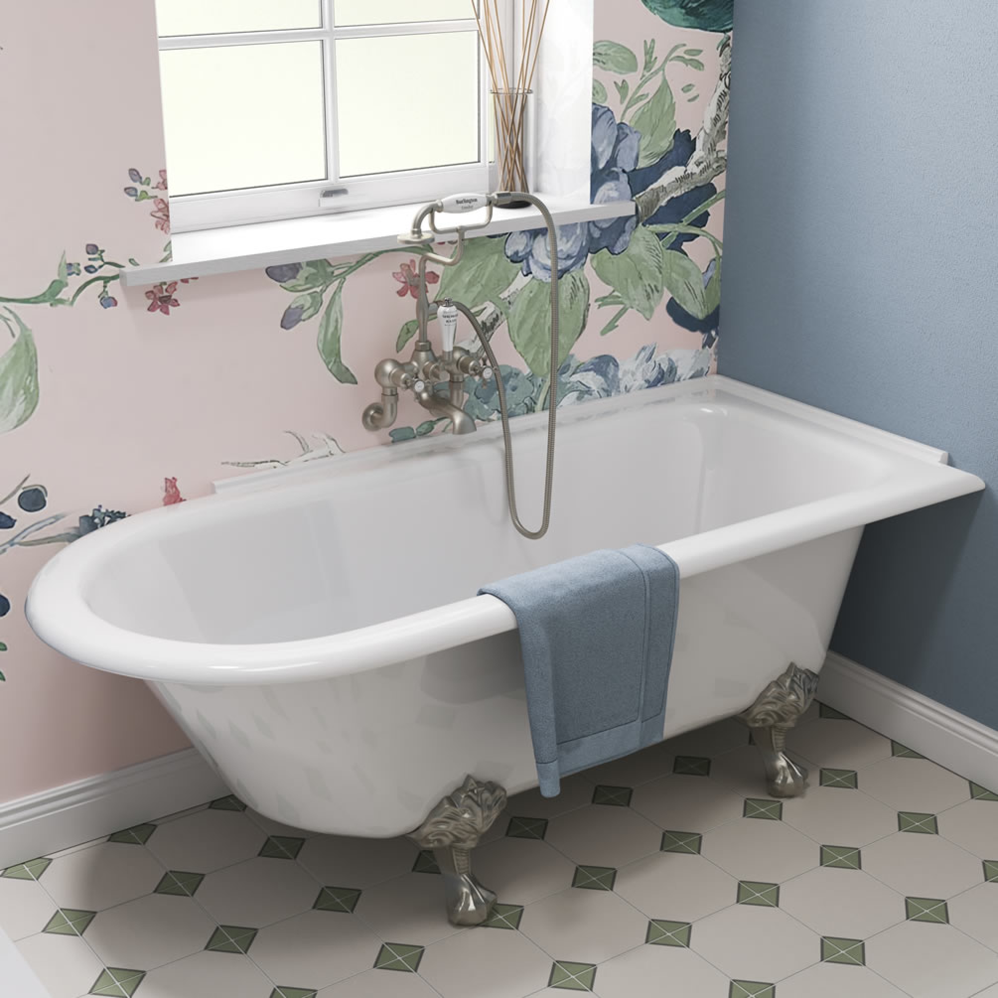 Burlington Hampton 1500mm Freestanding Shower Bath