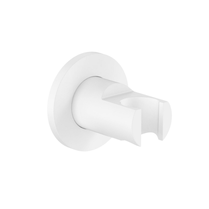 Roca Round Matt White Shower Handset Bracket | Sanctuary