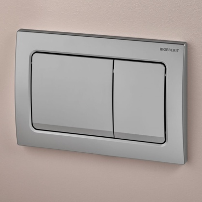 Geberit Alpha01 Square Matt Chrome Flush Plate | Sanctuary