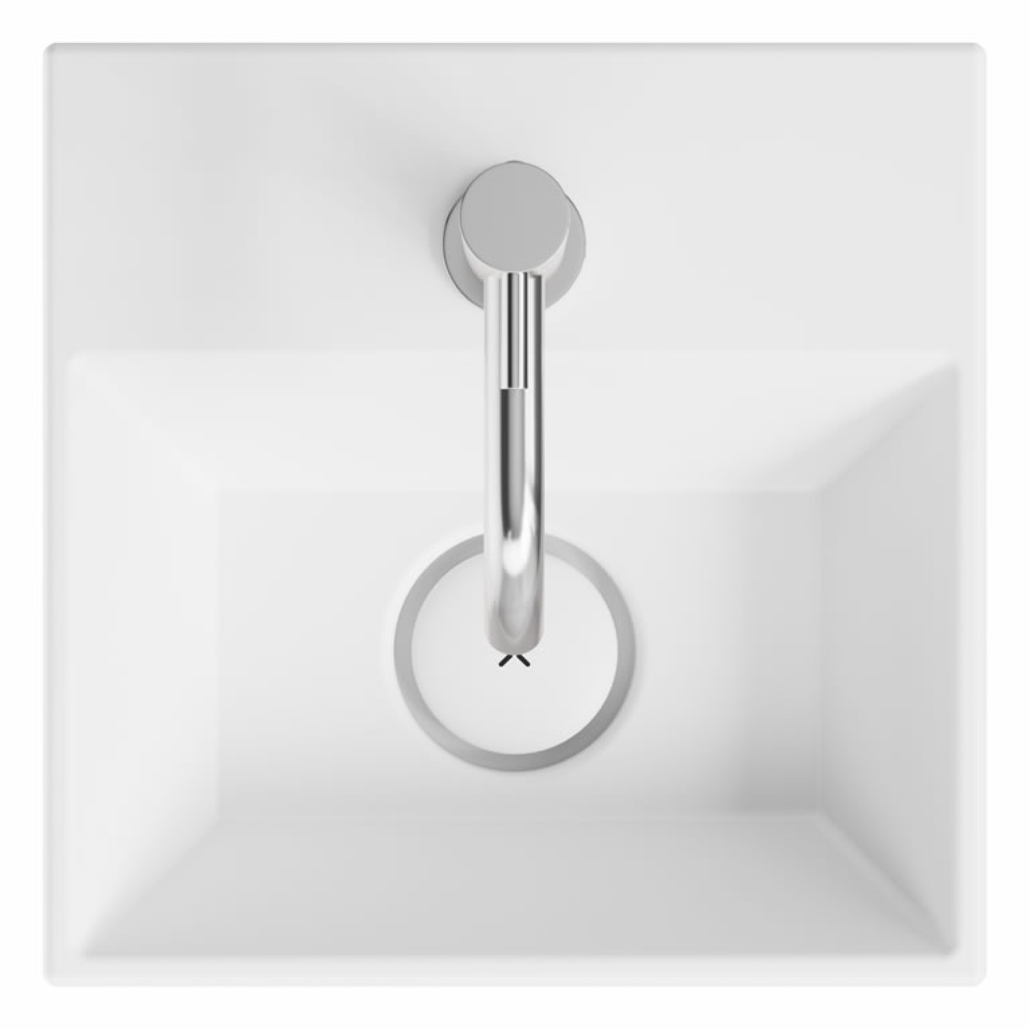 Crosswater Beck Matt White 300mm Cloakroom Basin