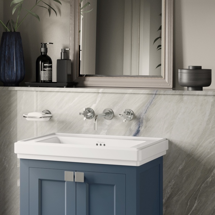 Burlington Riviera Wall Mounted Basin Mixer | Sanctuary Bathrooms