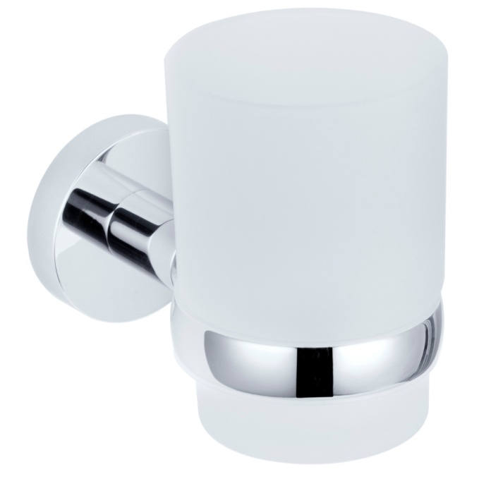 JTP Florence Chrome Wall Mounted Tumbler Holder | Sanctuary