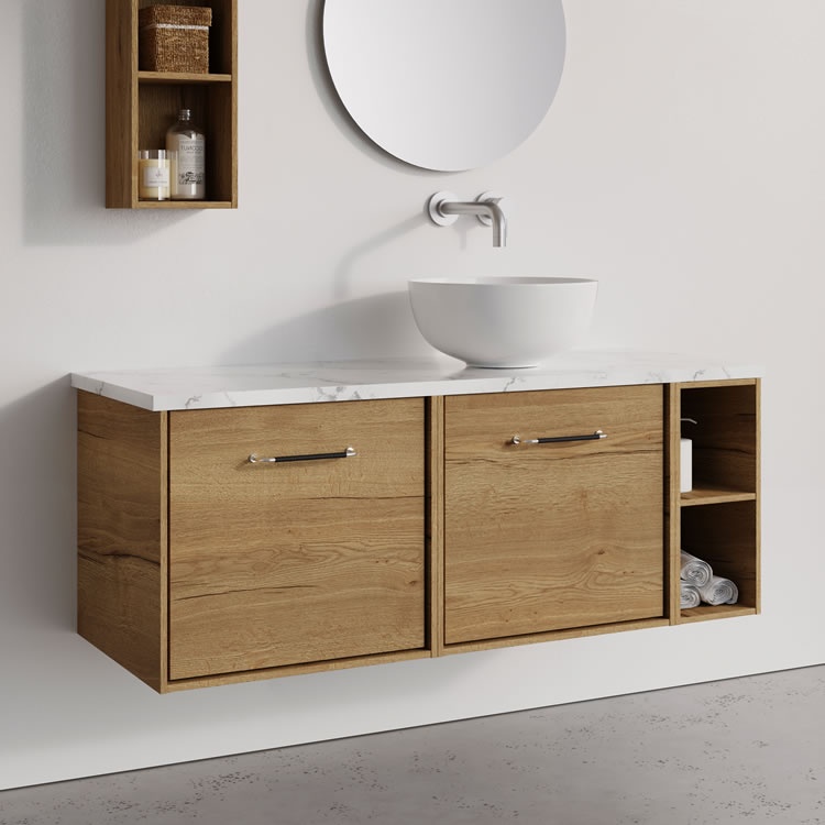 Crosswater Infinity 1200 Windsor Oak Vanity Unit | Sanctuary Bathrooms