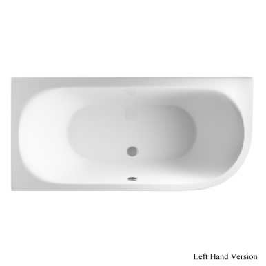 Eastbrook Beaufort Biscay 1600 x 725mm Double Ended Curved Bath ...