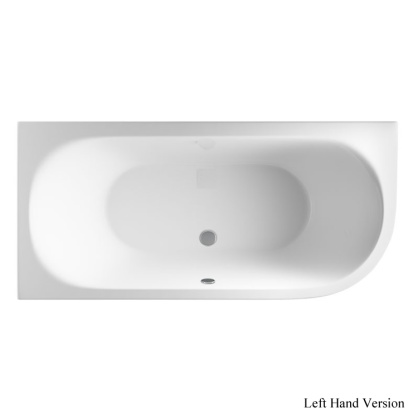 Eastbrook Beaufort Biscay 1600 x 725mm Double Ended Curved Bath ...