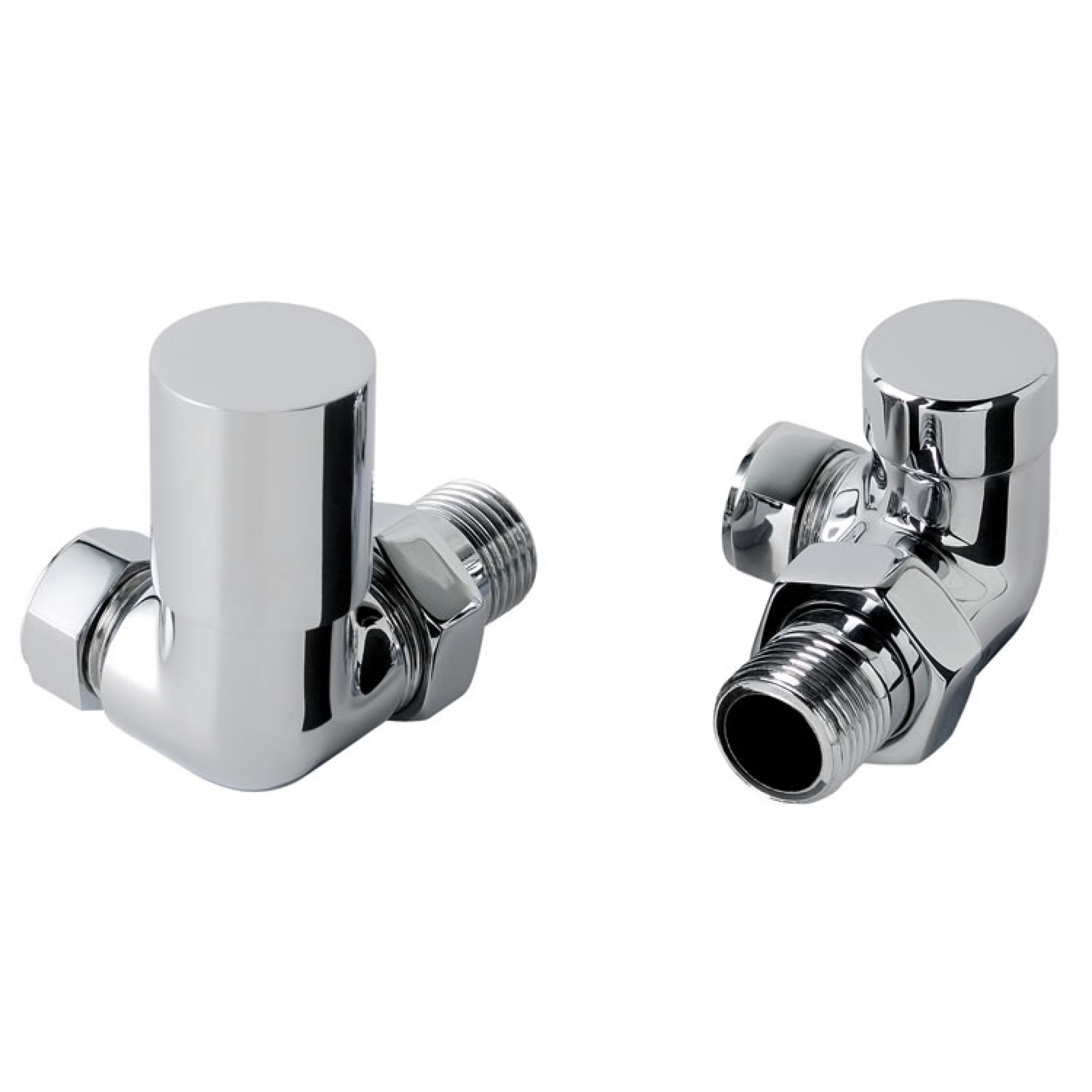JTP Chrome Corner Radiator Valves | Sanctuary Bathrooms