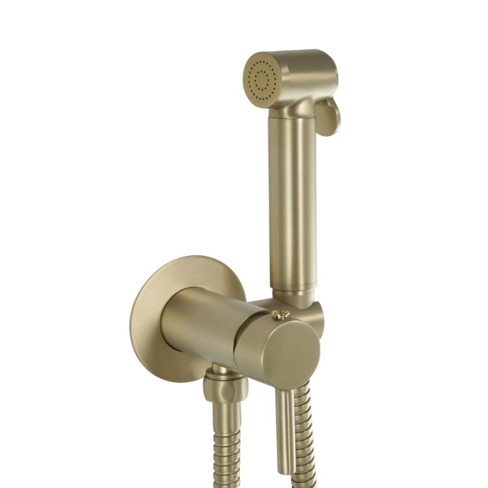 JTP Vos Brushed Brass Single Lever Douche Set | Sanctuary Bathrooms