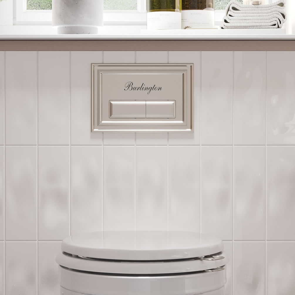 Burlington Traditional Brushed Nickel Flush Plate