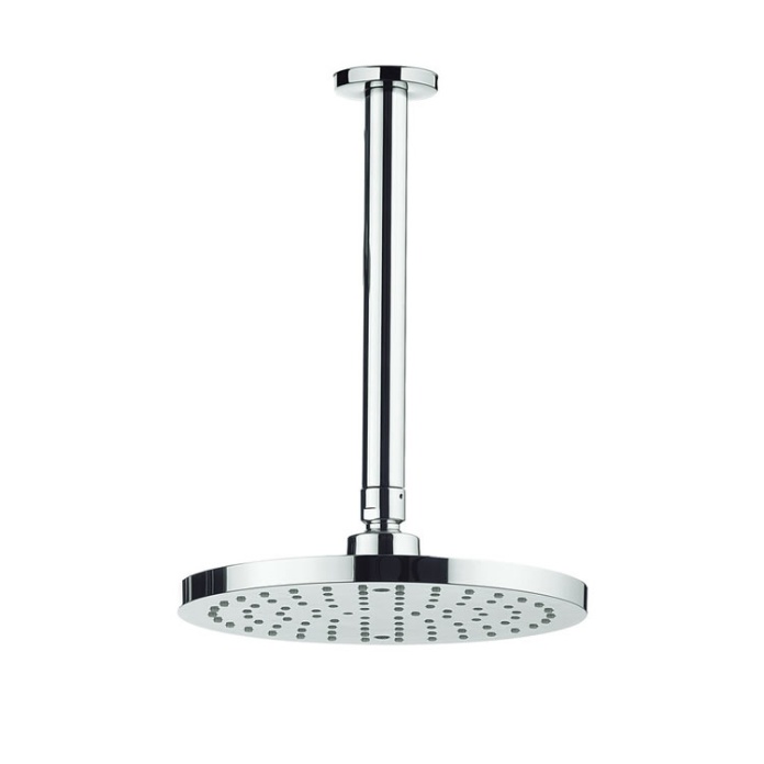Crosswater Fusion 200mm Round Shower Head & Ceiling Arm