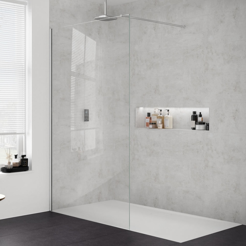 Merlyn Chrome 1200mm Wetroom Screen | Sanctuary Bathrooms