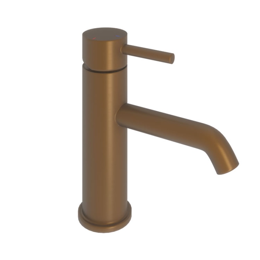 Abacus Iso Brushed Bronze Mono Basin Mixer | Sanctuary Bathrooms