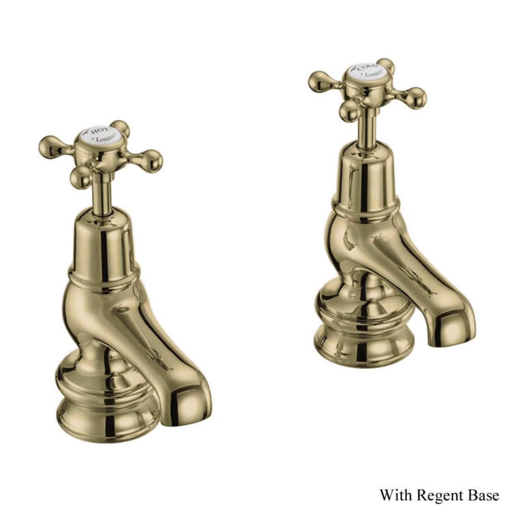 Burlington Claremont Gold Basin Taps 3" | Sanctuary Bathrooms