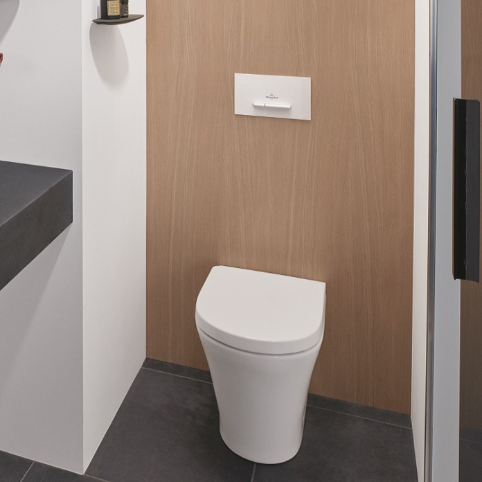 Villeroy & Boch White ViConnect E300/300S Flush Plate | Sanctuary Bathrooms