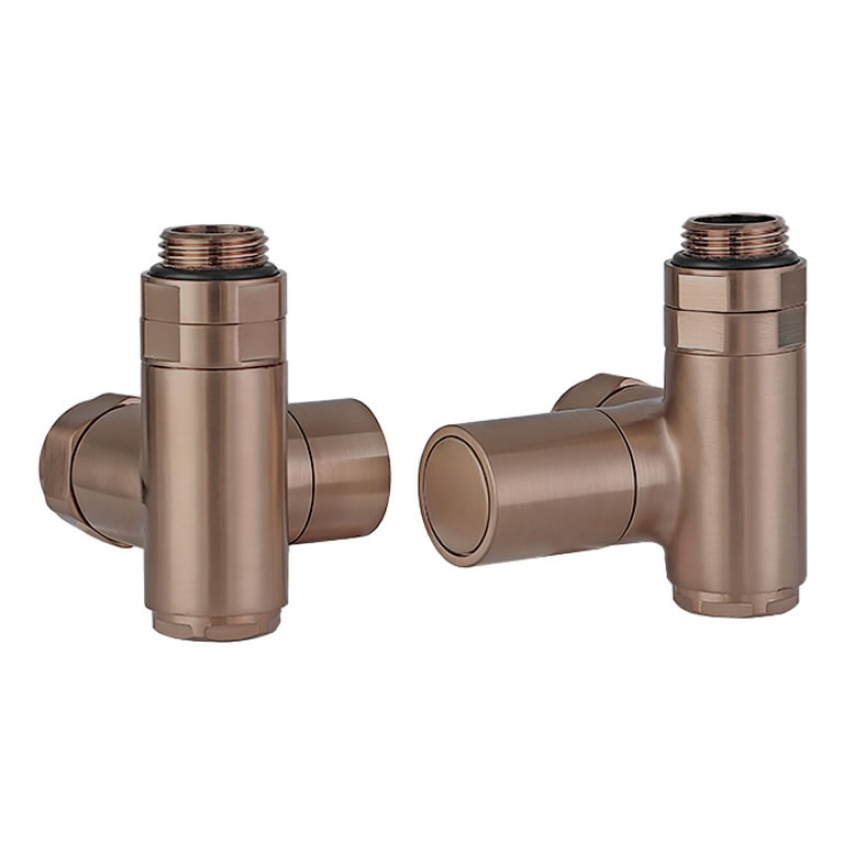 JTP Brushed Bronze Dual Fuel Radiator Valves | Sanctuary