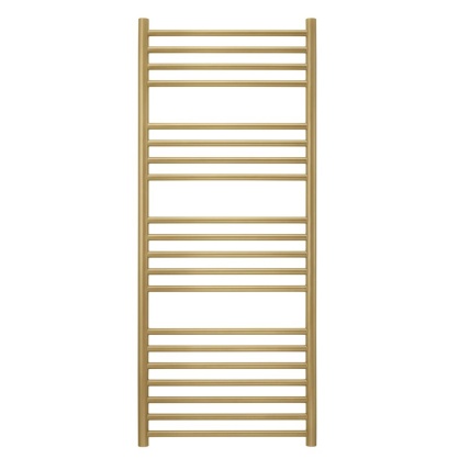 JIS Sussex Ashdown Light Brushed Brass Heated Towel Rail
