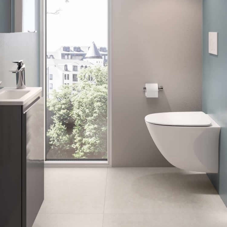 RAK Sensation Rimless Wall Hung WC & Soft Close Seat | Sanctuary Bathrooms