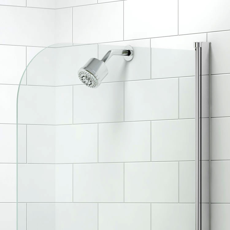 Merlyn MB1 Single Curved Bath Screen | Sanctuary Bathrooms