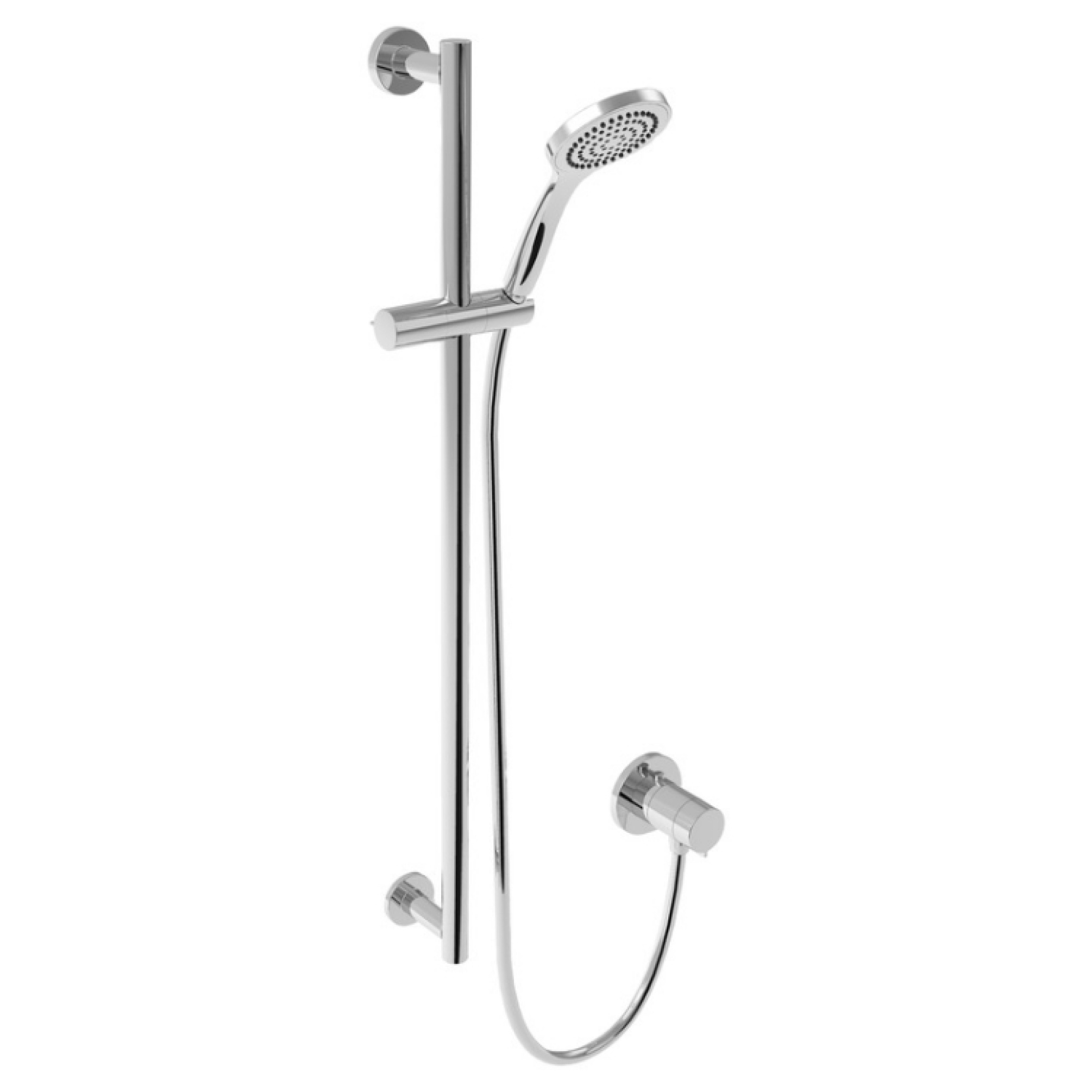 Keuco IXMO Chrome Round Slide Rail Set | Sanctuary Bathroom