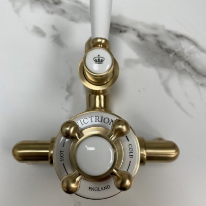 BC Designs Gold Victrion Superbe Shower Kit & Valve