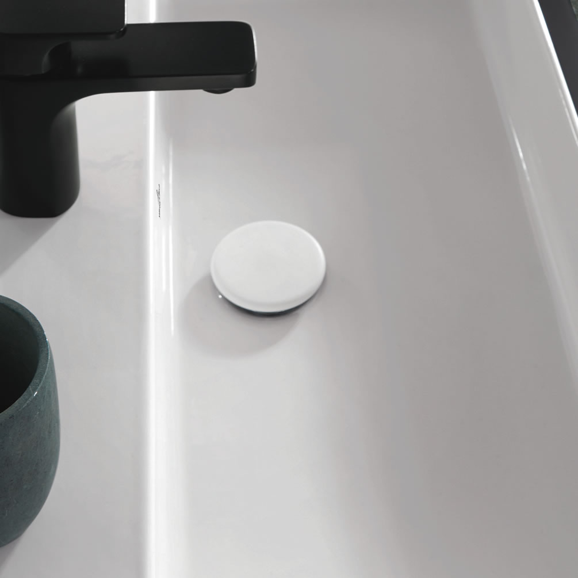 V&B White Unslotted Free-Flow Basin Waste | Sanctuary Bathrooms