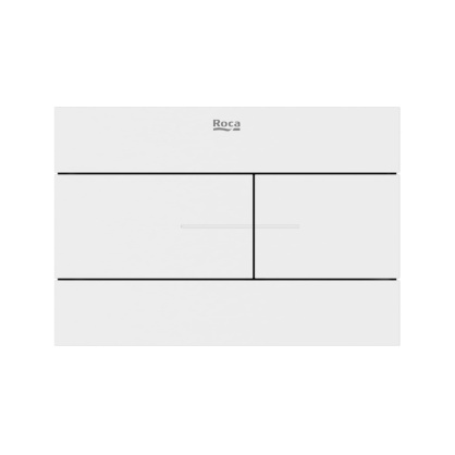 Roca Duplo S PS2 Matt White Dual Flush Plate | Sanctuary