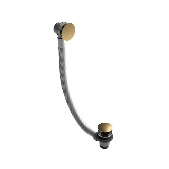 Abacus Brushed Brass Bath Click Waste | Sanctuary Bathrooms