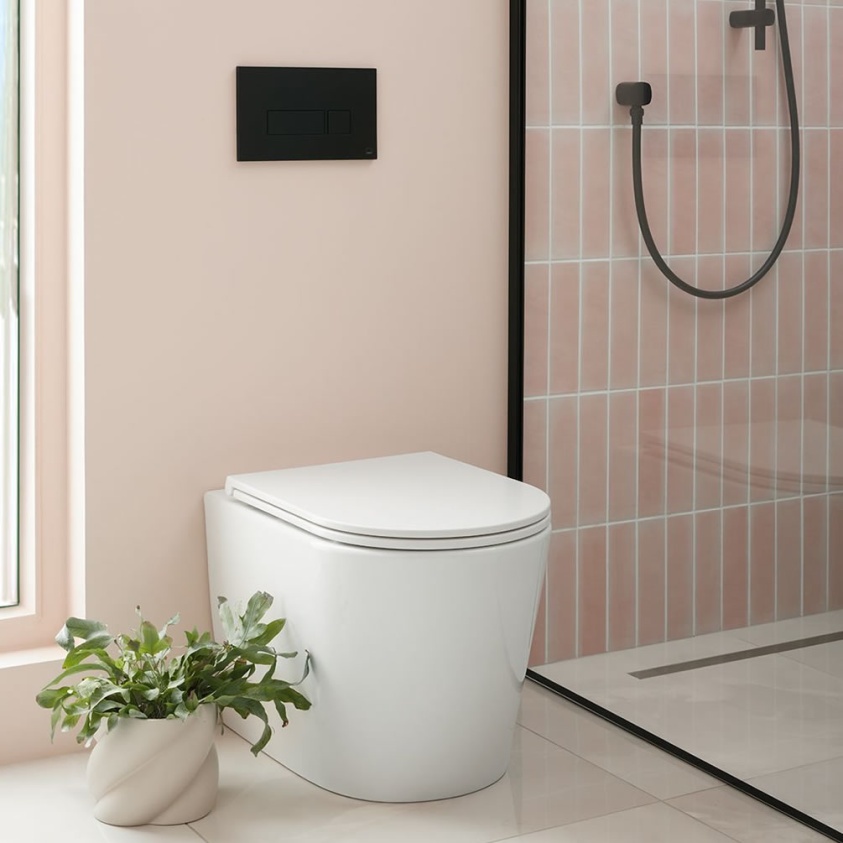 Vado Cameo Round Rimless Back To Wall Toilet With Slimline Soft Close ...