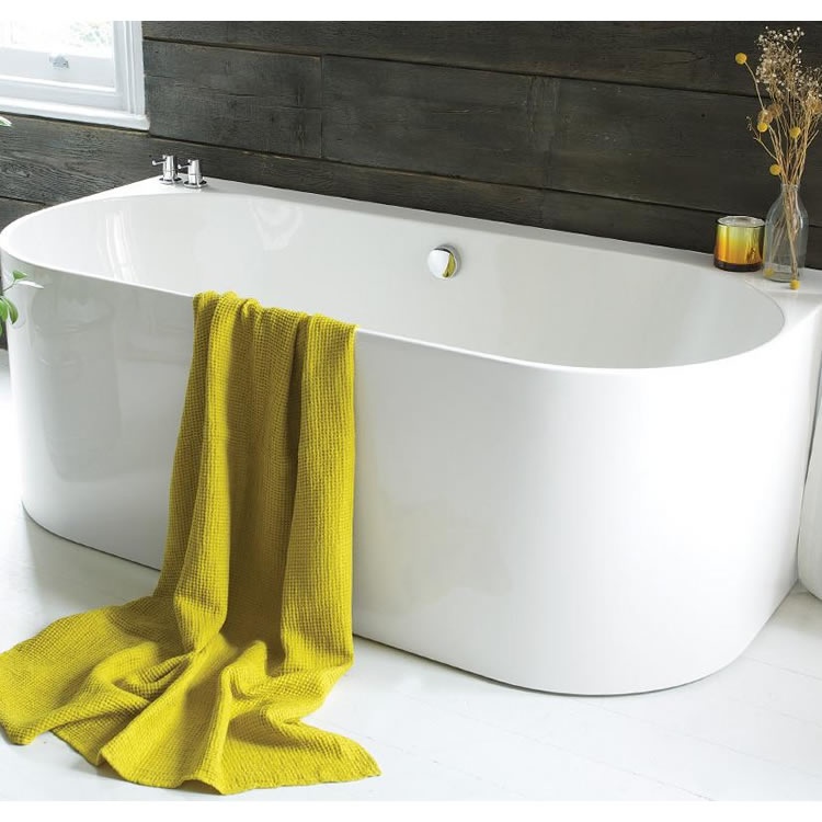 Waters Natura Strait 1660mm Back-To-Wall Bath | Sanctuary Bathrooms
