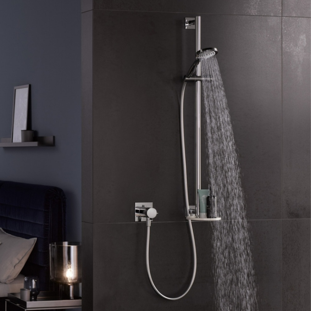 Keuco IXMO Chrome Round Slide Rail Set | Sanctuary Bathroom