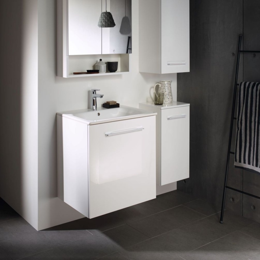 Geberit Selnova 550mm White Vanity Unit & Sink Set | Sanctuary