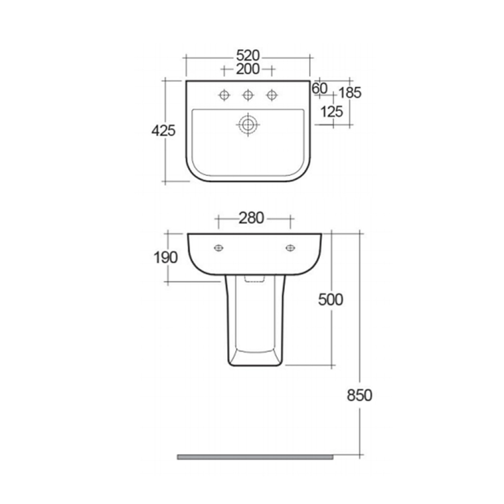 Rak Series 600 Basin | Sanctuary Bathrooms